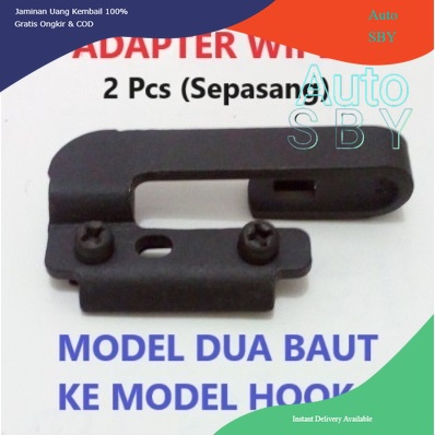 Jual Adapter Wiper Model TUSUK DUA BAUT ke Model HOOK 2 Pcs AutoSBY ...