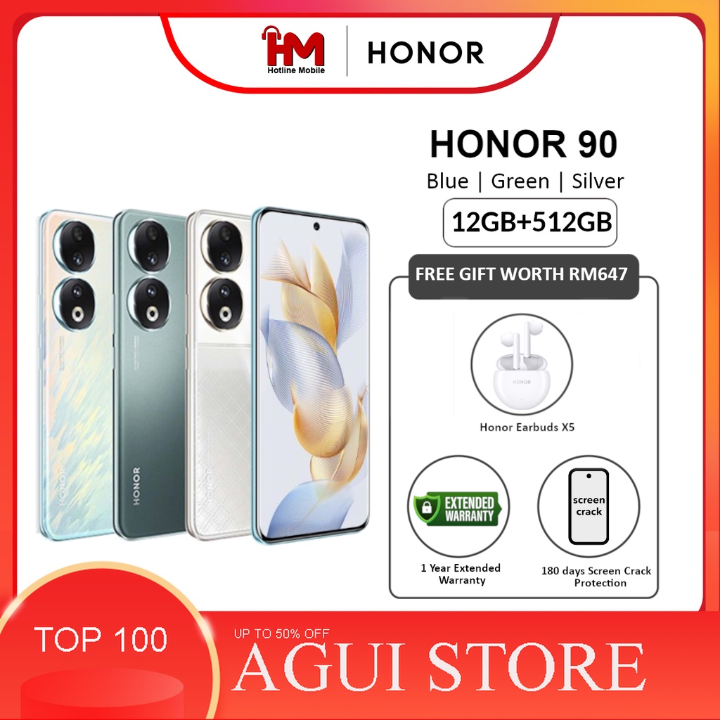 Jual Honor 90 5G Smartphone (12GB RAM+512GB ROM) | Original Honor ...