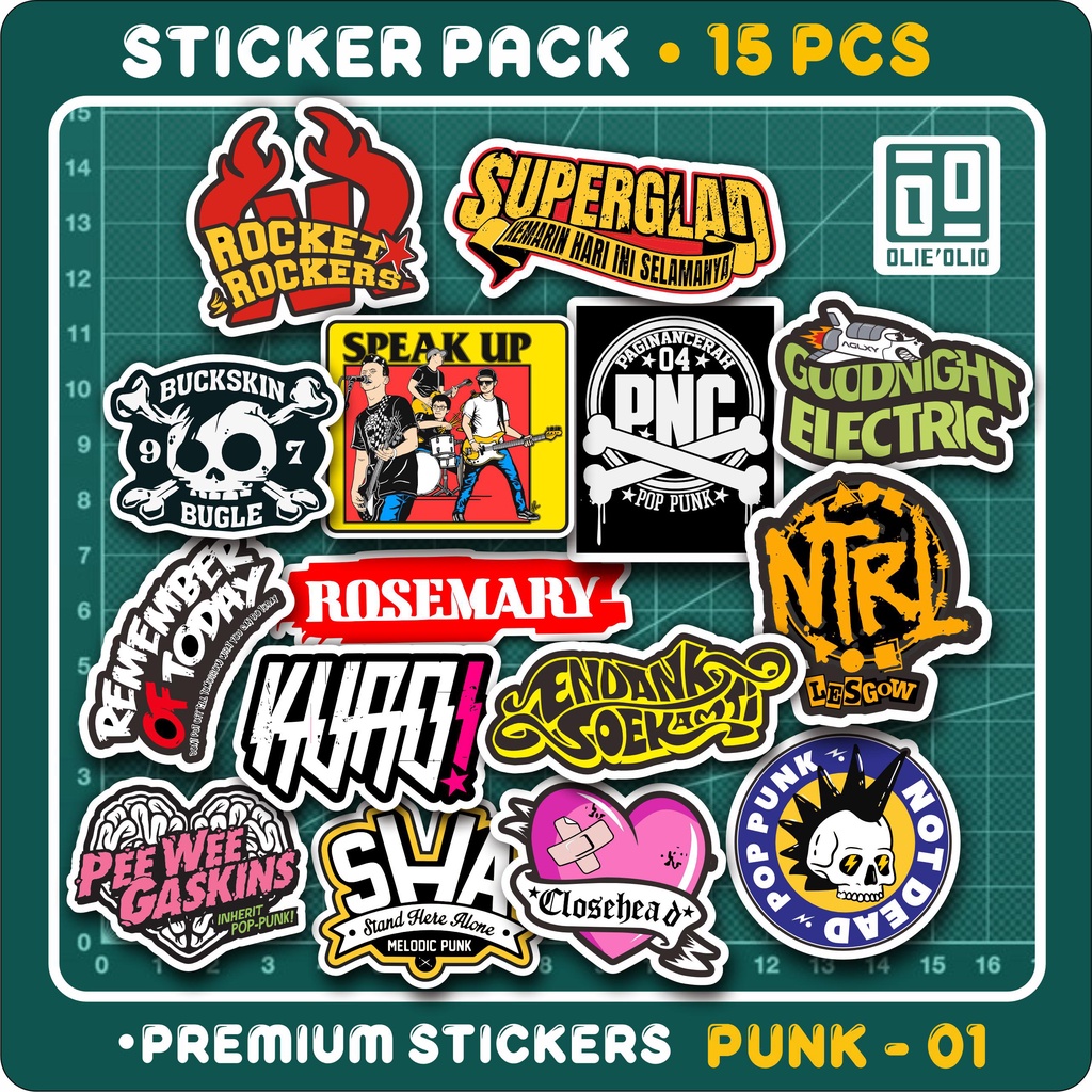 Jual STIKER CUSTOM BAND INDONESIA POP PUNK MELODIC VOL 1 | STIKER HP ...
