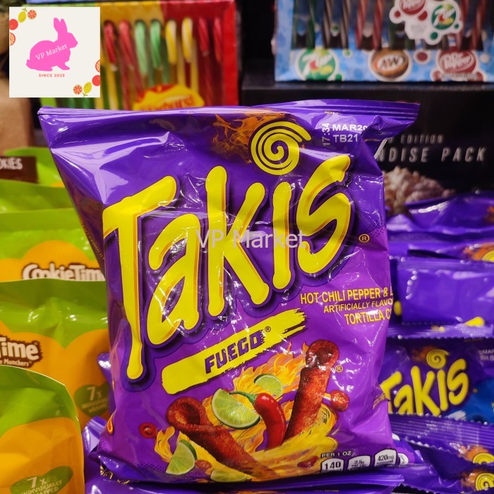Jual Takis Fuego Hot Chilli Pepper Tortilla Chips 3,25 OZ | Shopee ...