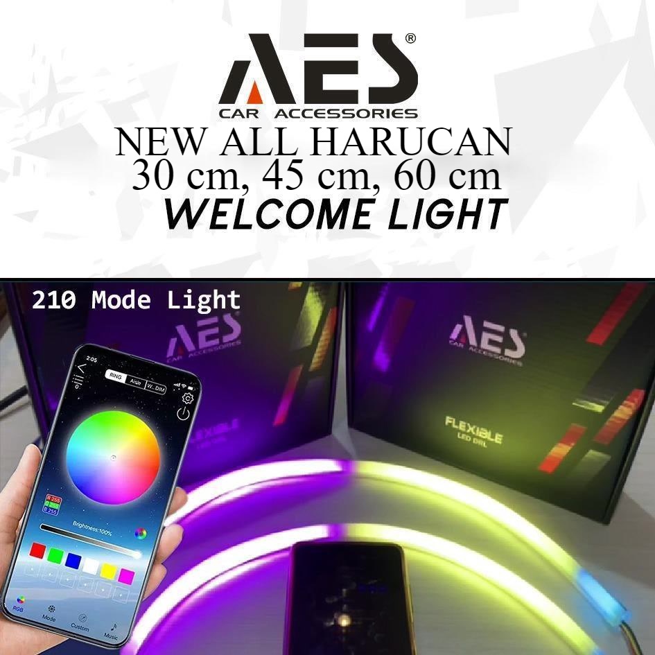 Jual DRL RGB AES ALIS Huracan Harucan Softled 30 45 60 cm wellcome ...