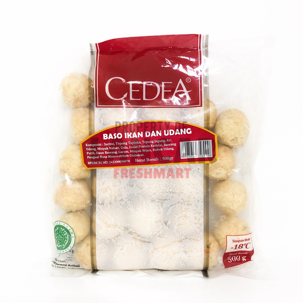 Jual CEDEA BAKSO UDANG 500GR I FROZEN FOOD BOGOR HALAL I FROZEN FOOD ...