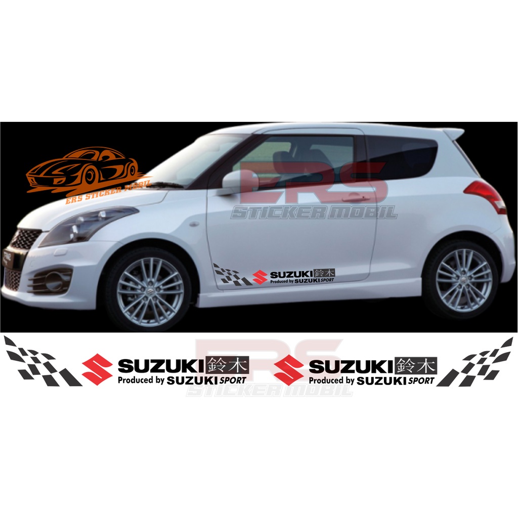 Jual stiker sticker body mobil suzuki bendera mobil ignis ertiga baleno ...