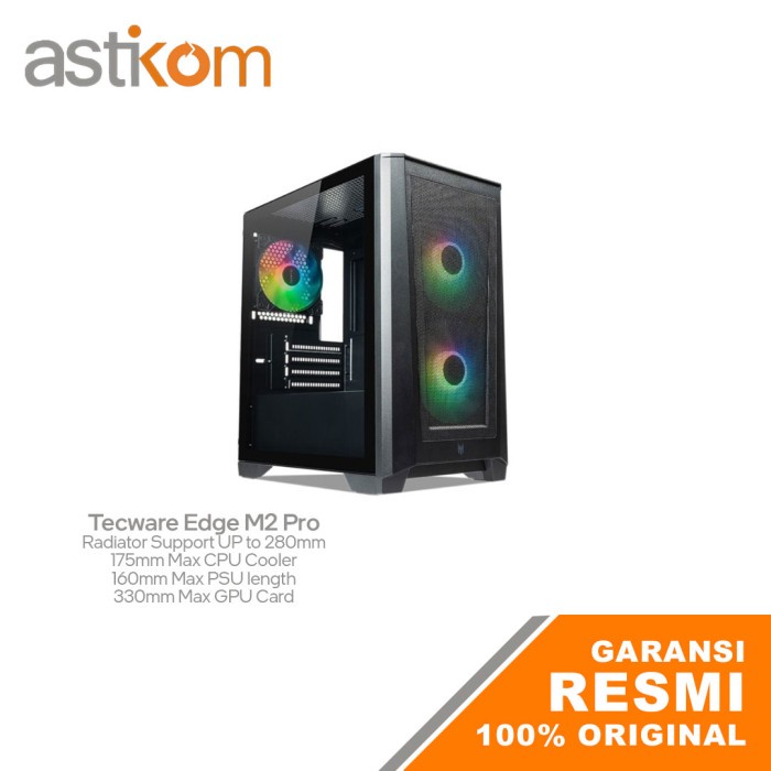 Jual Casing PC Tecware Edge M2 Pro Black | Shopee Indonesia