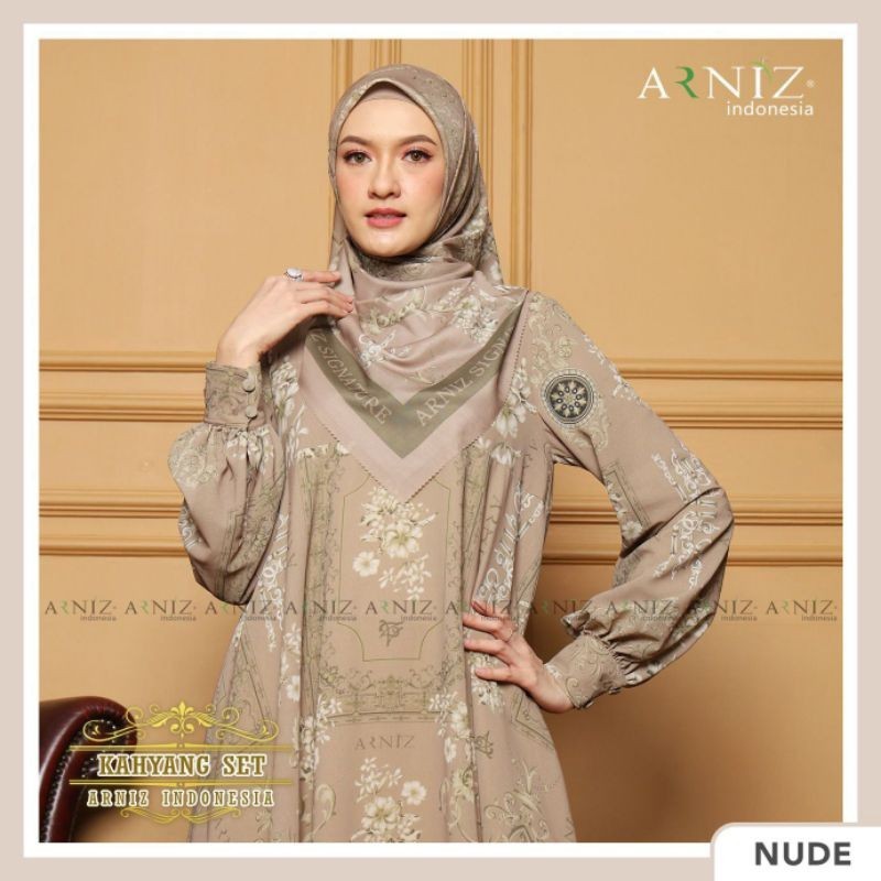 Jual Kahyang Dress Set Jilbab By Arniz Collection Terbaru | Shopee ...