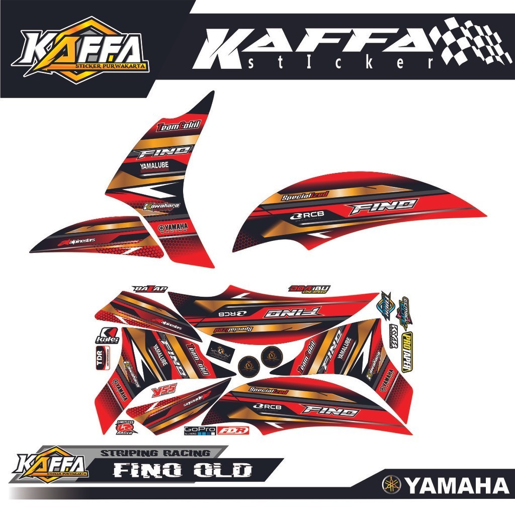 Jual VARIASI stiker motor - striping fino karbu - motor yamaha - motor ...