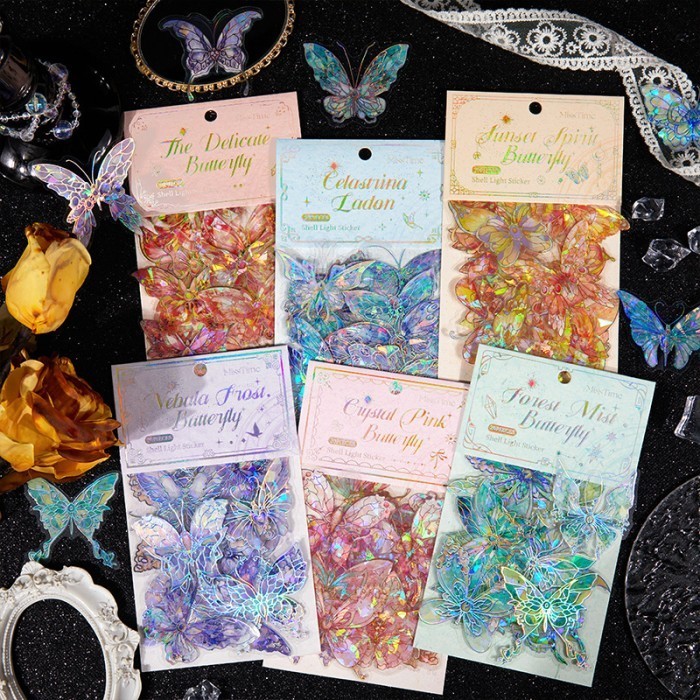 Jual Sticker Bunga Gold Foil CRYSTAL EDITION Stiker Scrapbook Journal ...