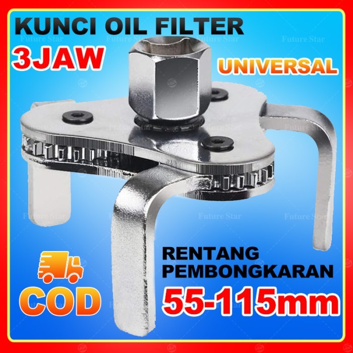 Jual Kunci Filter Oli Filter Mobil Wrench Set Universal 54-116mm ...