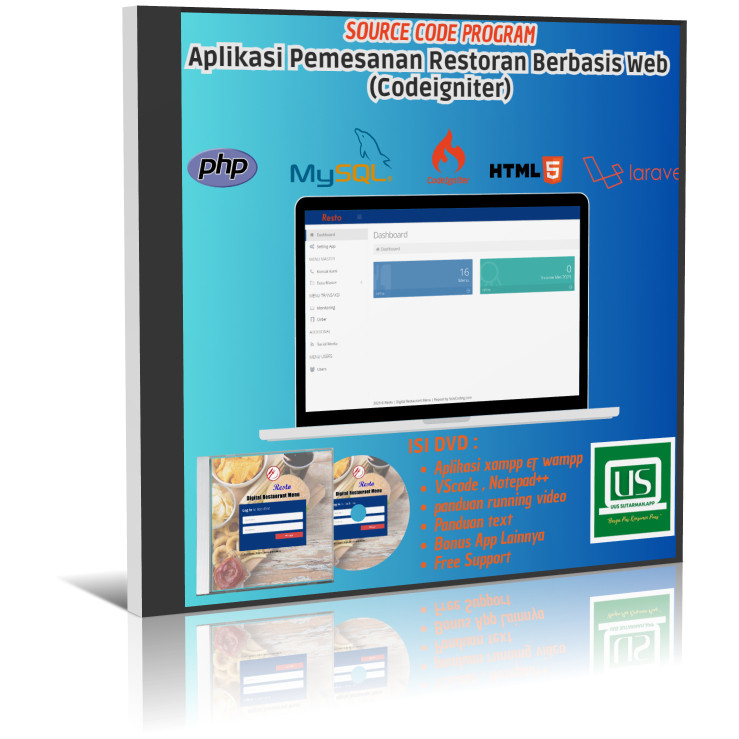 Jual Aplikasi Pemesanan Restoran Berbasis Web (Codeigniter) | Shopee Indonesia