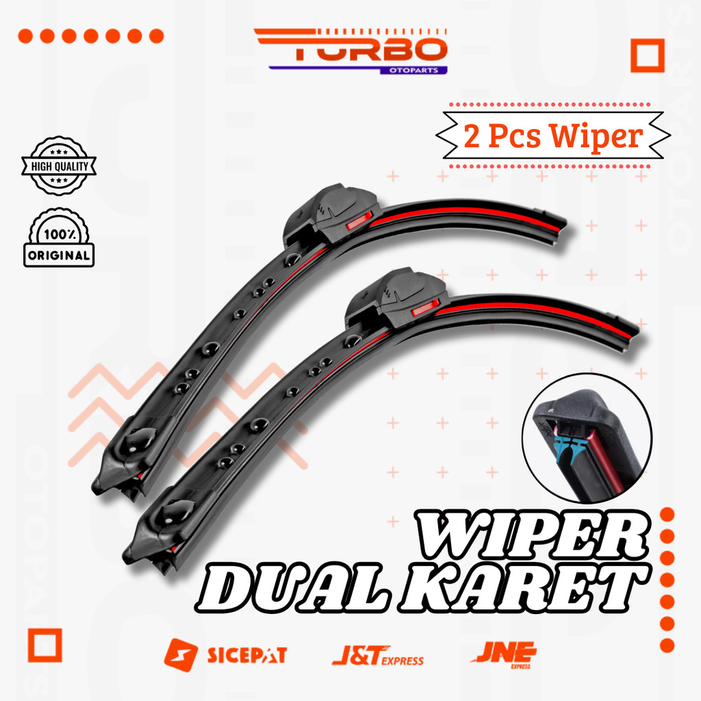 Jual Wiper Dual Karet Double Karet Toyota All New Corolla Cross Karet Ganda Dobel Karet ...
