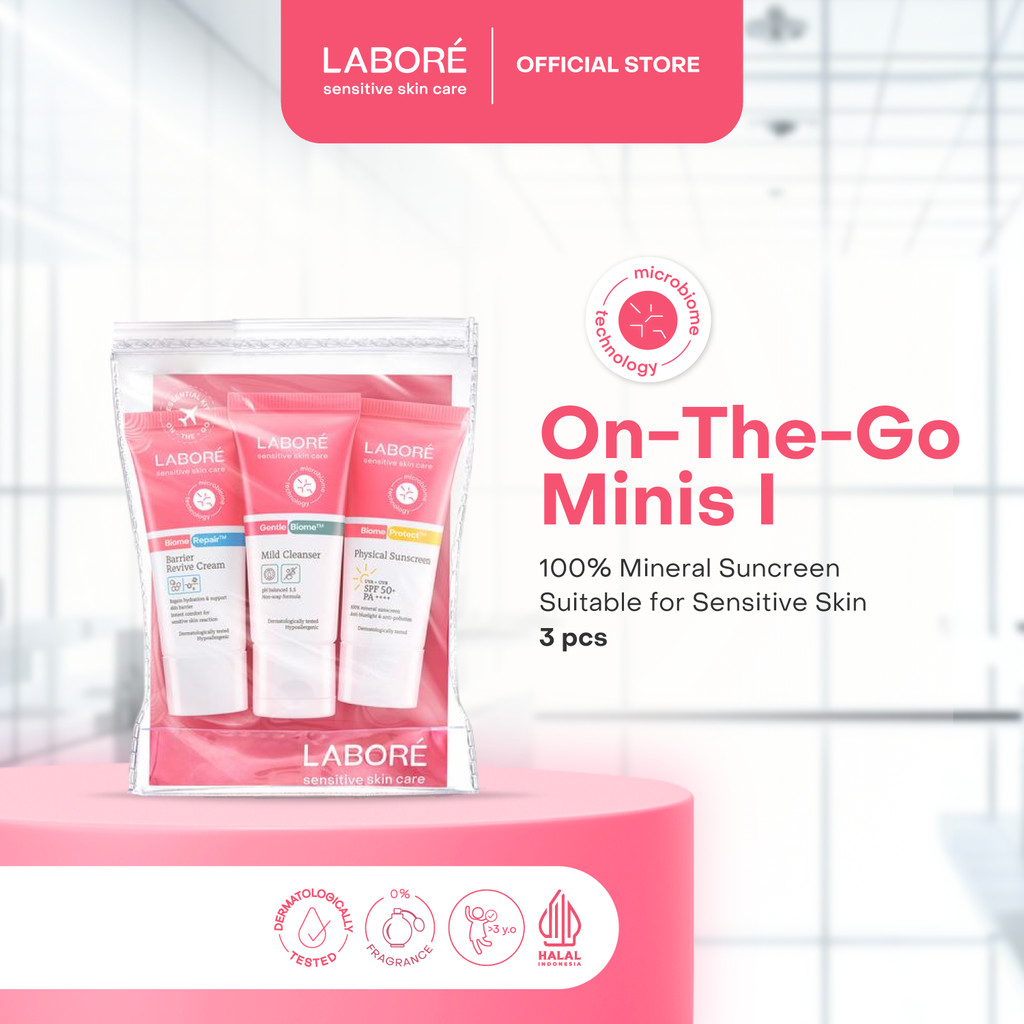 Jual LABORÉ Sensitive Skin Care On-The-Go Minis - Travel Size Skincare ...