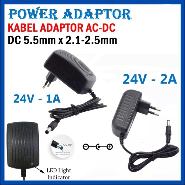 Jual Adaptor Power Supply Adapter Switching PSU Lampu LED 24V 24 Volt ...
