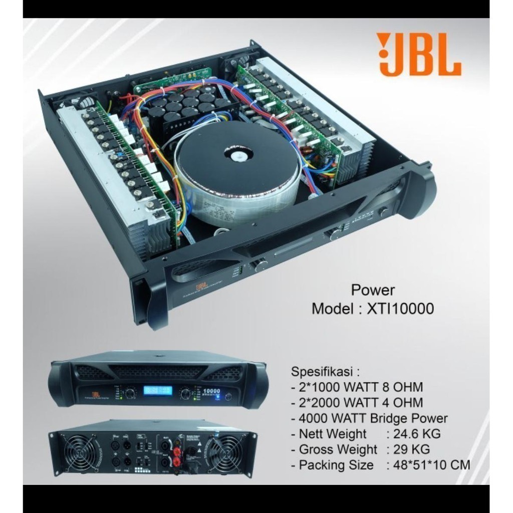 Jual Power Ampli Amplifier JBL XTI 10000 xti10000 Total 2000 watt Subwoofer TERBAIK | Shopee ...