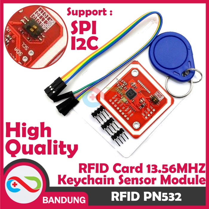 Jual PN532 NFC RFID CARD 13.56MHZ READ WRITE KEYCHAIN SENSOR MODULE ...