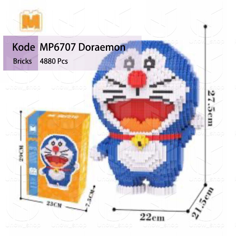 Jual Nano Block DORAEMON PINK BLUE Series MP | Bricks education Nano Block | Shopee Indonesia