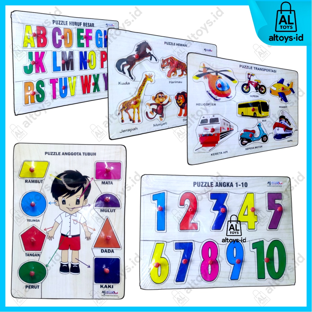 Jual MAINAN EDUKASI PUZZLE KAYU MURAH MAINAN ANAK PUZZLE KAYU MAINAN ...