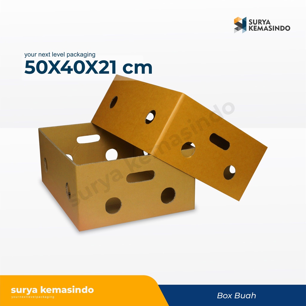 Jual BOX PISANG 50X40X21 KARDUS/Karton/BoxNormal/normal/box buah/buah ...