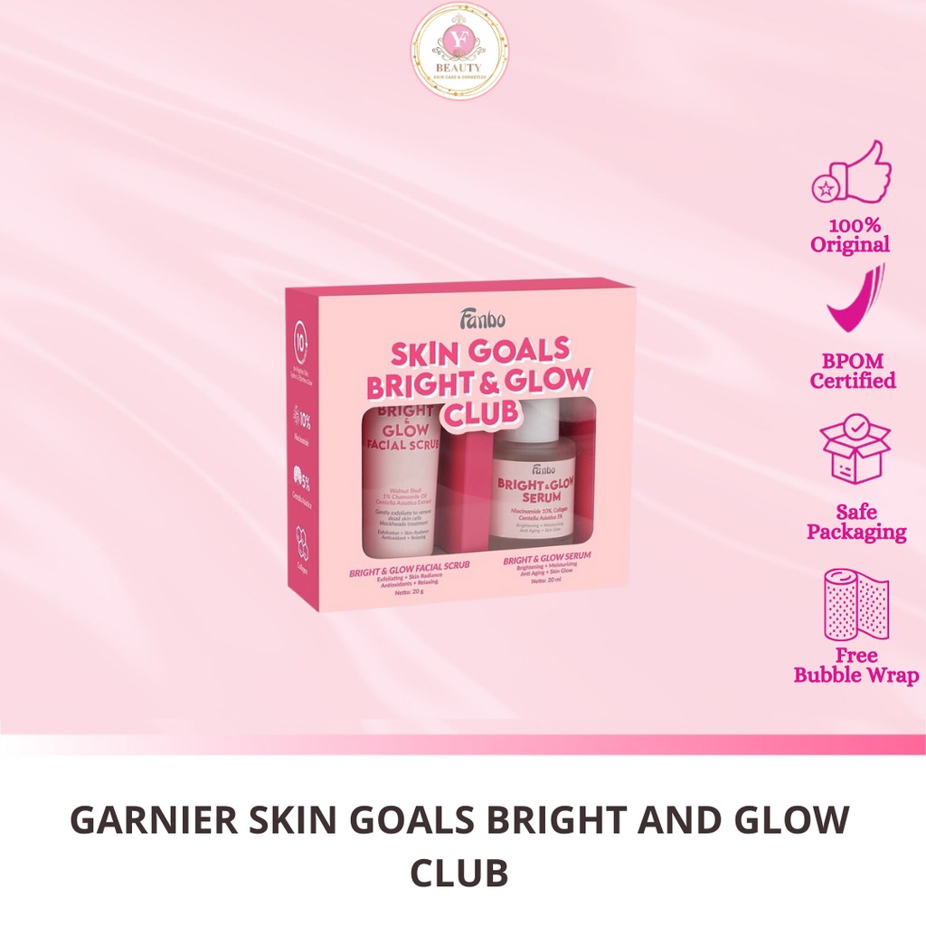Jual YF BEAUTY FANBO Skin Goals Bright & Glow Club 2EA | Shopee Indonesia
