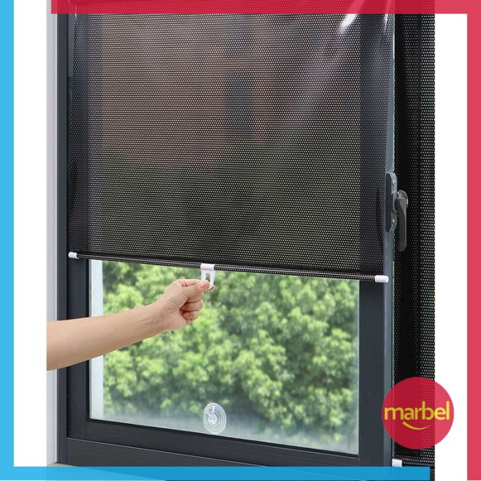 Jual Kerai Tirai Penahan Sinar Matahari Gulung Blind Curtain 58x125cm KR52 | Shopee Indonesia