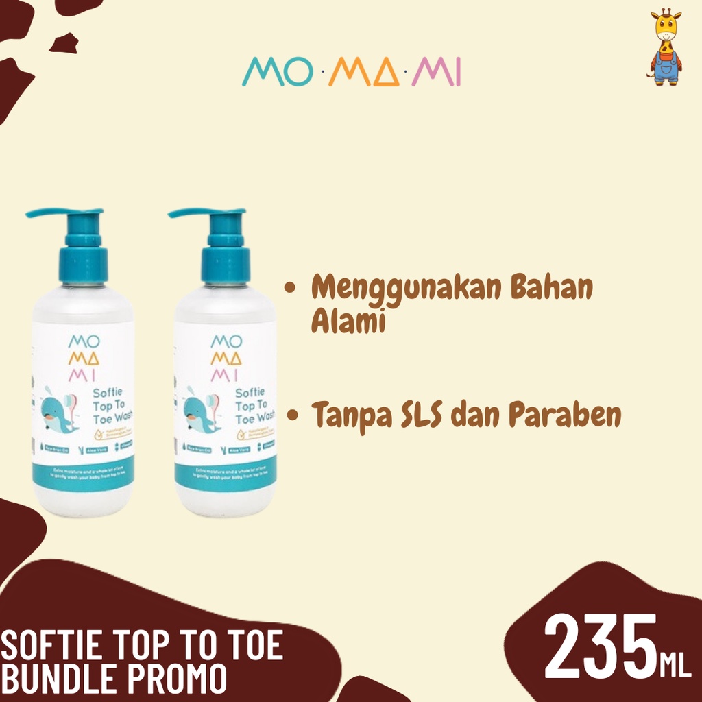 Jual Momami Baby Bundle Softie Top To Toe Wash - Sabun Mandi Bayi (2 ...