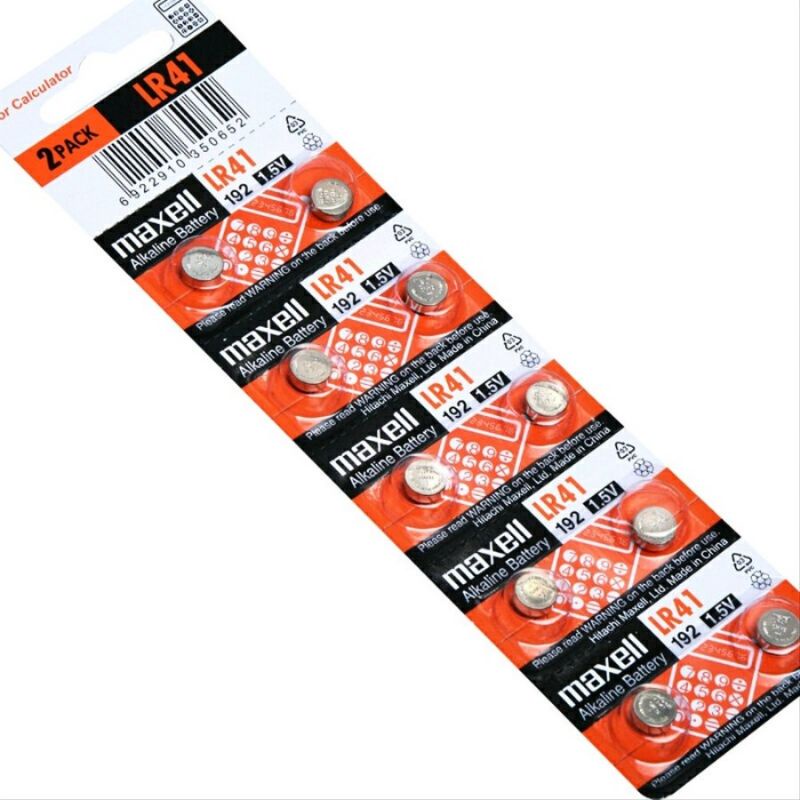 Jual Baterai Thermometer Digital LR41 dan LR44 Maxell ORIGINAL10 PC ...