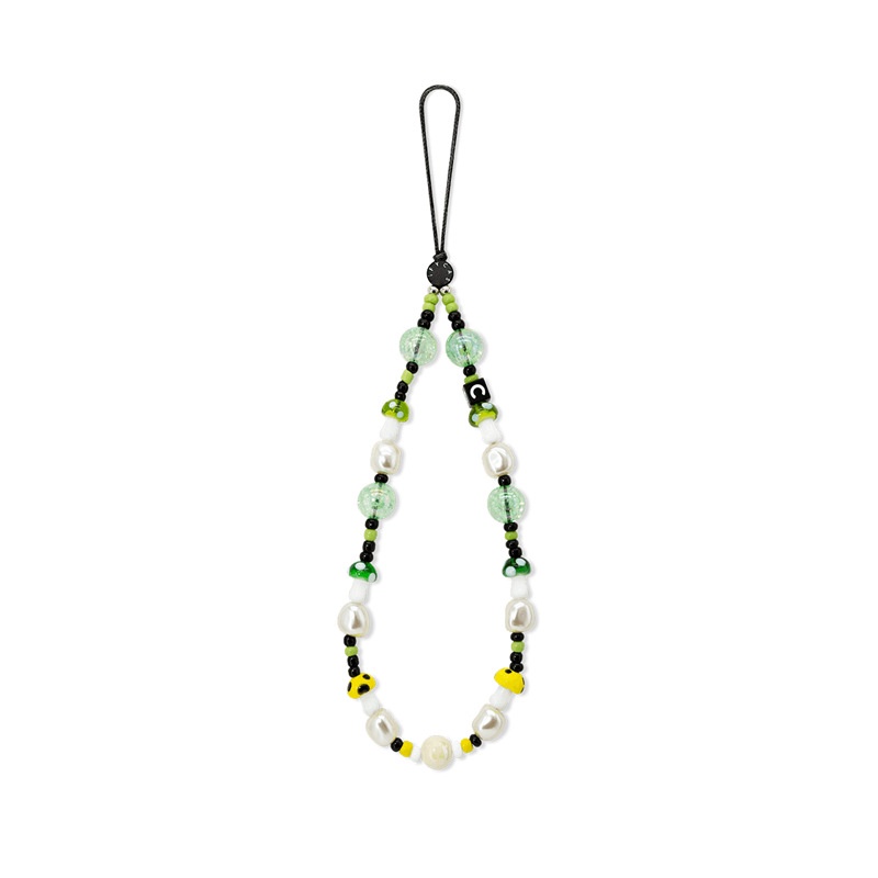 Jual High version CASETIFY Phone Charm chain handmade pearl beaded ...