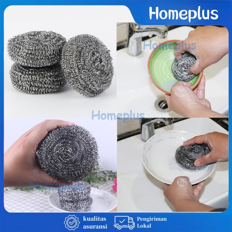 Jual HomePlus Sabut Kawat Stainless Cuci Piring Steel Wool Sabut Cuci ...