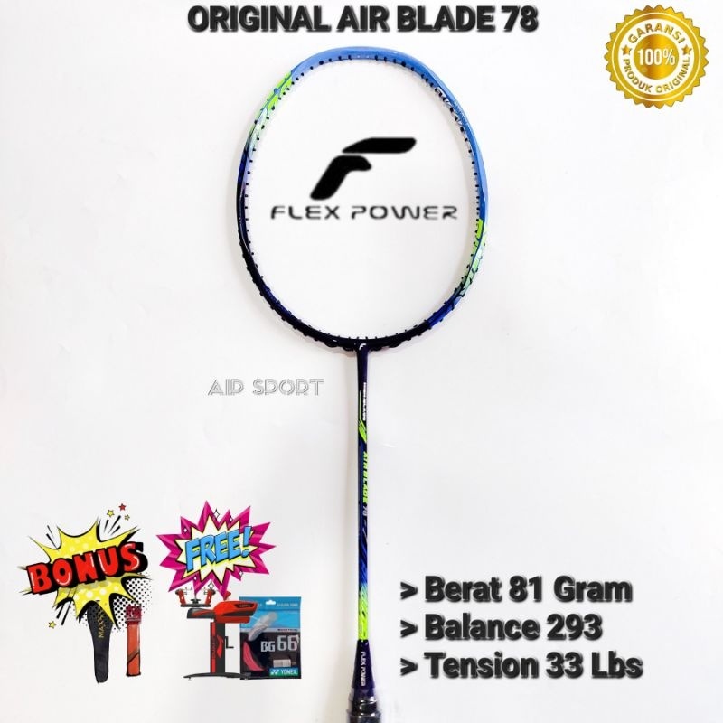 Jual Raket Badminton Flex Power Original 33 Lbs | Shopee Indonesia