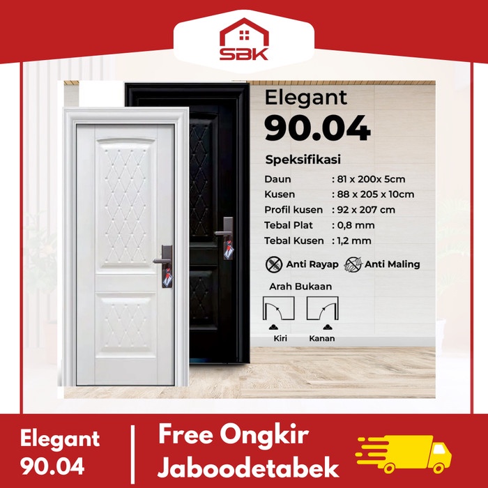Jual Pintu Baja | Pintu Kamar 92x207 Elegant 90.04 Decha Door | Shopee ...