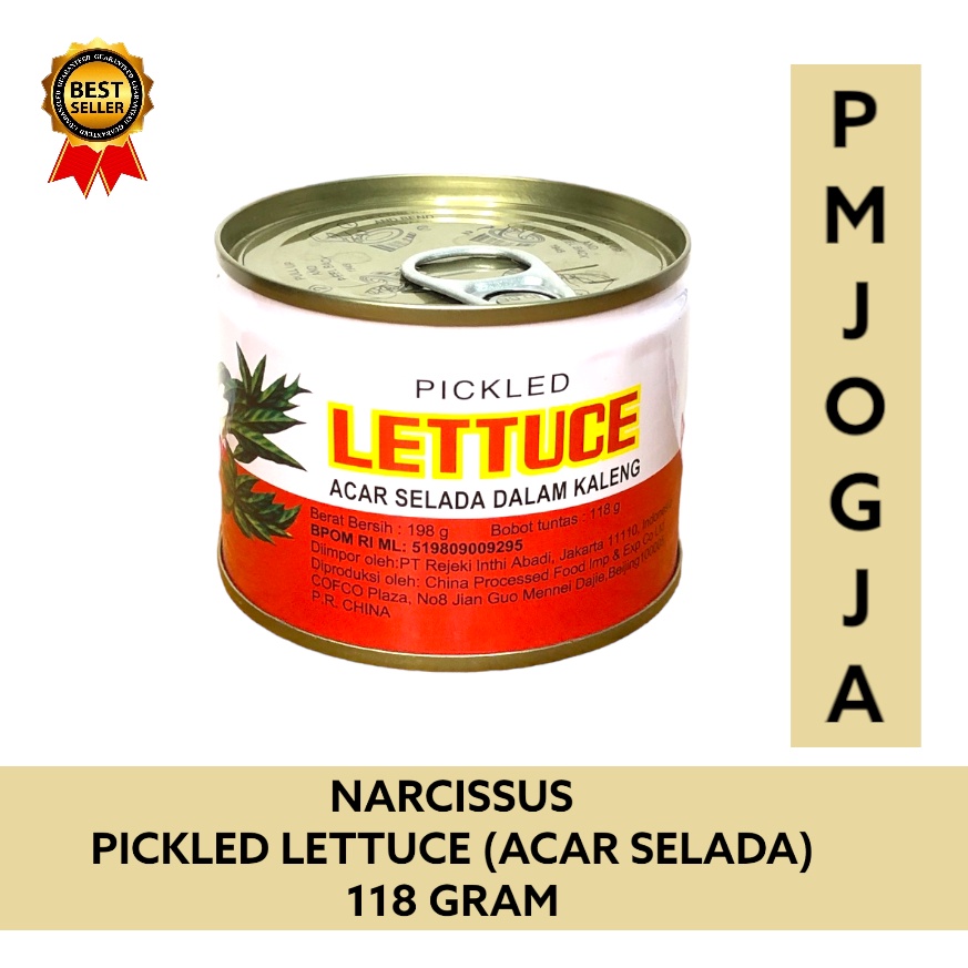 Jual Narcissus Pickled Lettuce Caisim Acar Selada Kaleng 118gr | Shopee ...