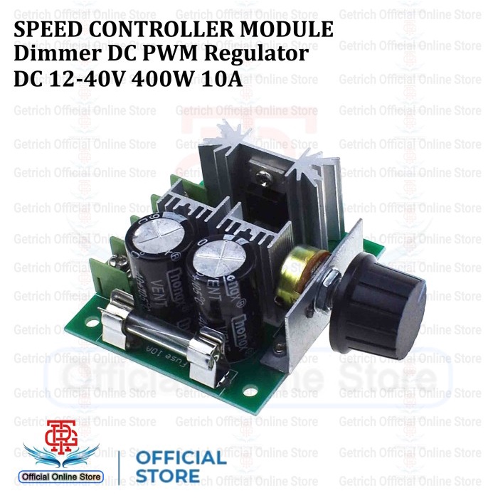 Jual Dimmer PWM DC Motor Speed Controller LED 400W 12-24V 10A Adjustable | Shopee Indonesia