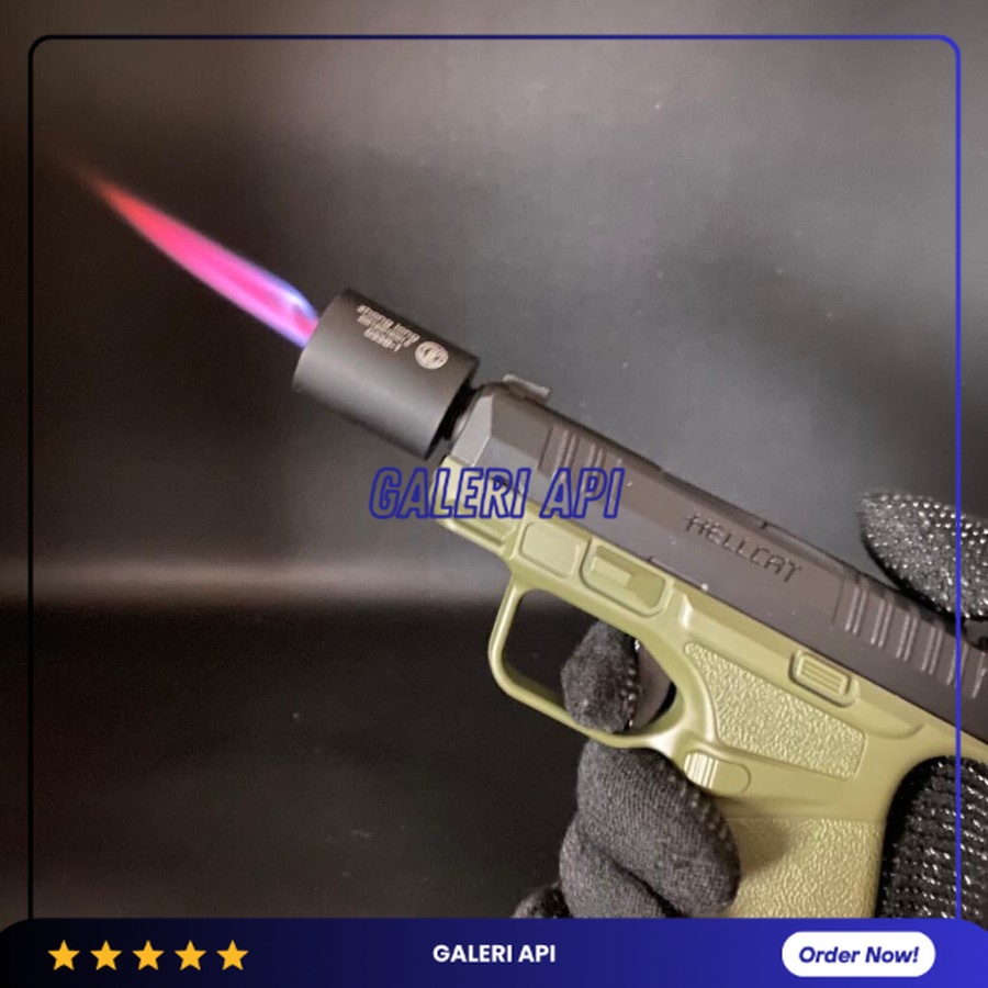 Jual Korek Api Hellcat 2 Api Bara Las Lighter Butane | Shopee Indonesia