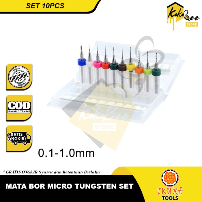 Jual IKURA TOOLS Mata Bor Mini Micro Bor PCB Print Circuit Board CNC ...