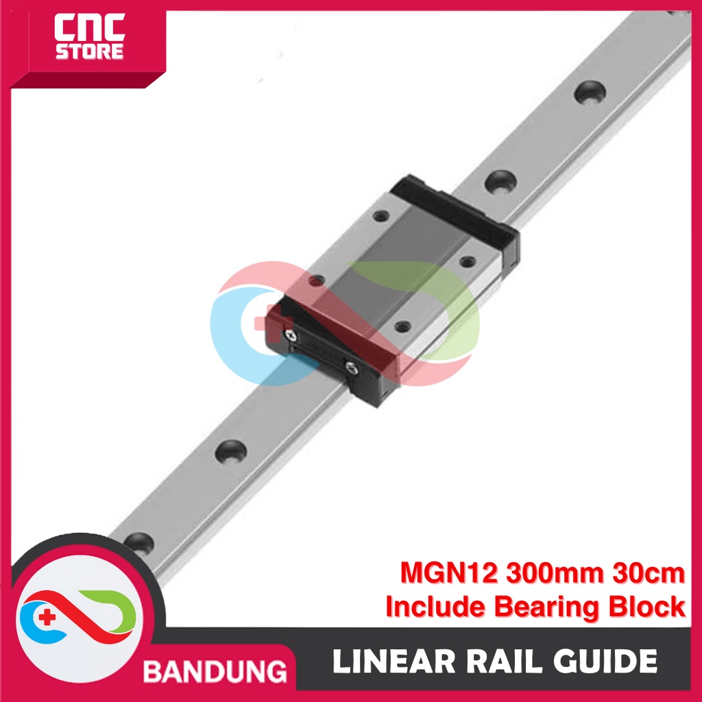 Jual MGN12 300MM 30CM LINEAR RAIL GUIDE INCLUDE MGN12H BEARING BLOCK | Shopee Indonesia