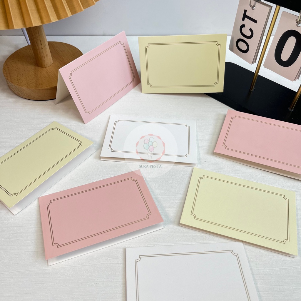 Jual Kartu Ucapan Polos / Thank You Card | Shopee Indonesia