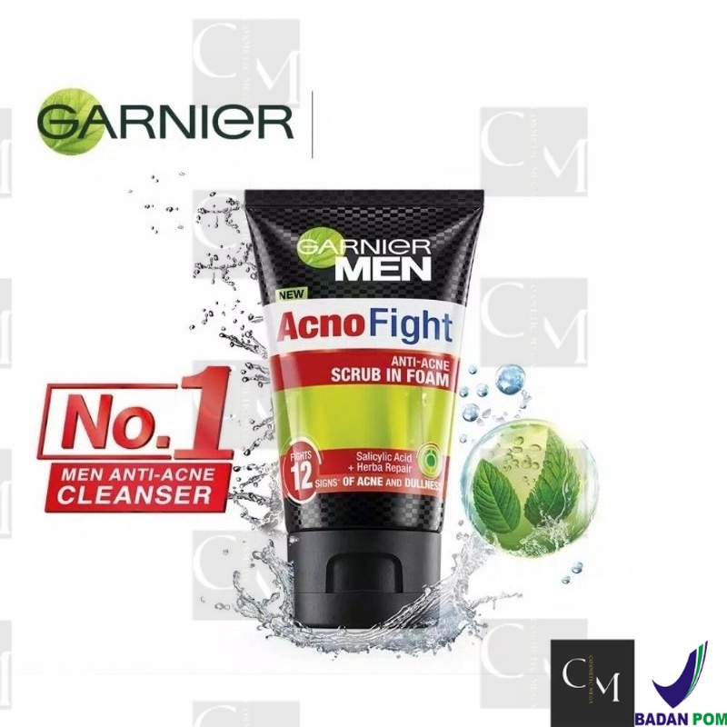 Jual GARNIER MEN Acno Fight 12 in 1 Facial Foam 50ml | Shopee Indonesia