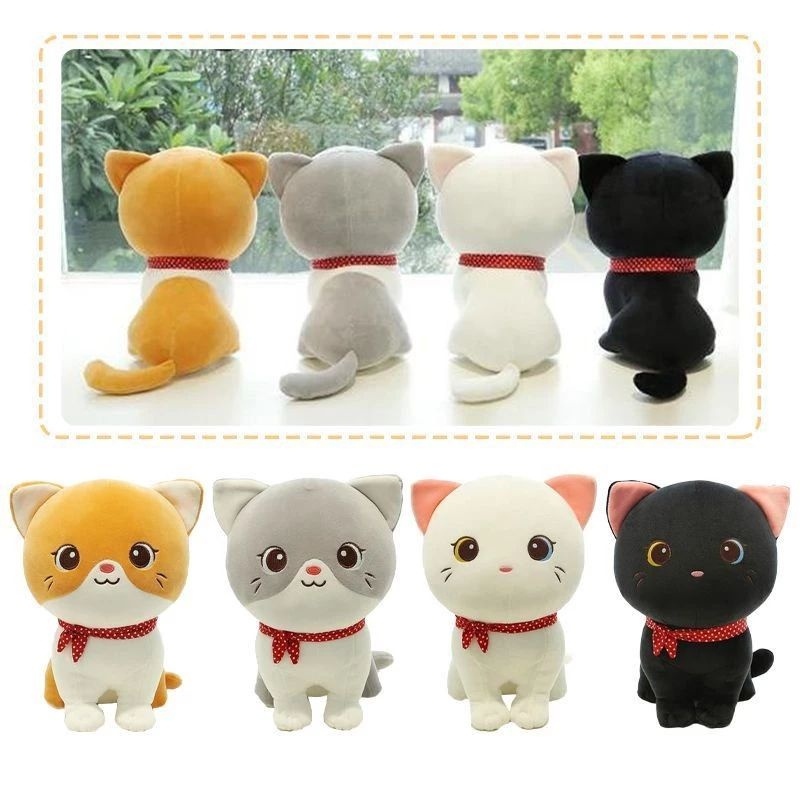 Jual Boneka kucing neko cat new ukuran 25cm maenan mewah bahan yelvo ...
