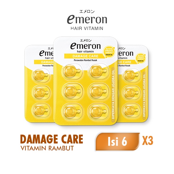 Jual Emeron Hair Vitamin Damage Care x3 | Shopee Indonesia