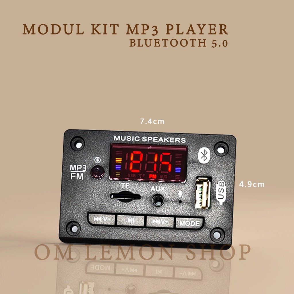 Jual (OML) modul mp3 bluetooth 5.0 USB AUX FM radio memory card ...