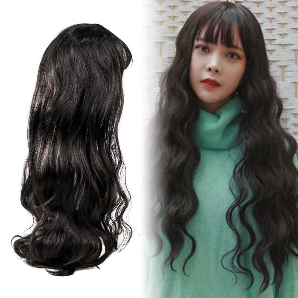 Jual COD Wik Wig Rambut Palsu Wanita Model Bergelombang Kriting Warna ...