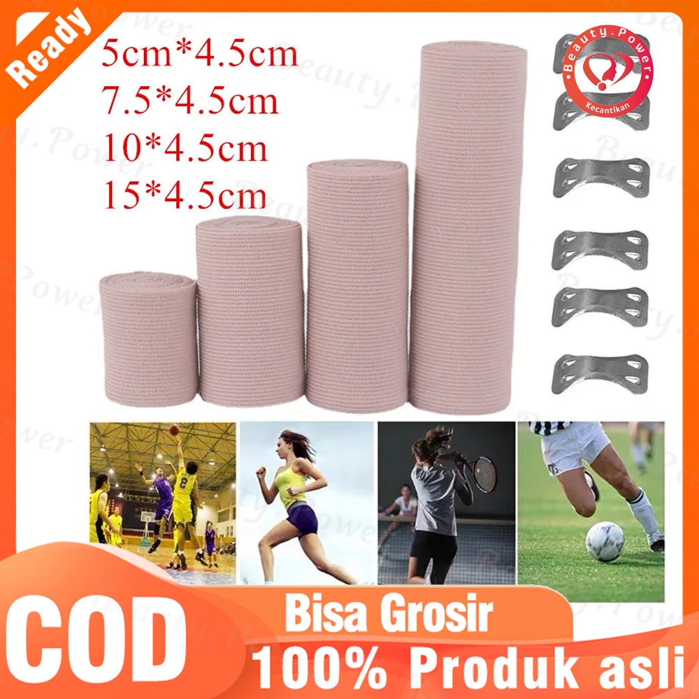 Jual Elastic Bandage + Klip / Perban Elastis Elastic Bandage 3inch/ 7 ...