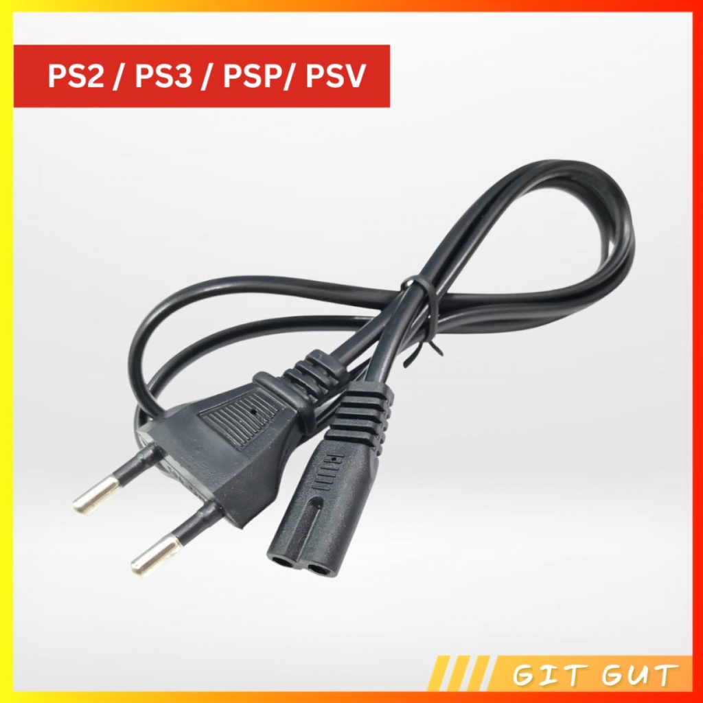 Jual Kabel Power 2 Lubang listrik adapter PS3 / PS2 / Printer / PSP ...