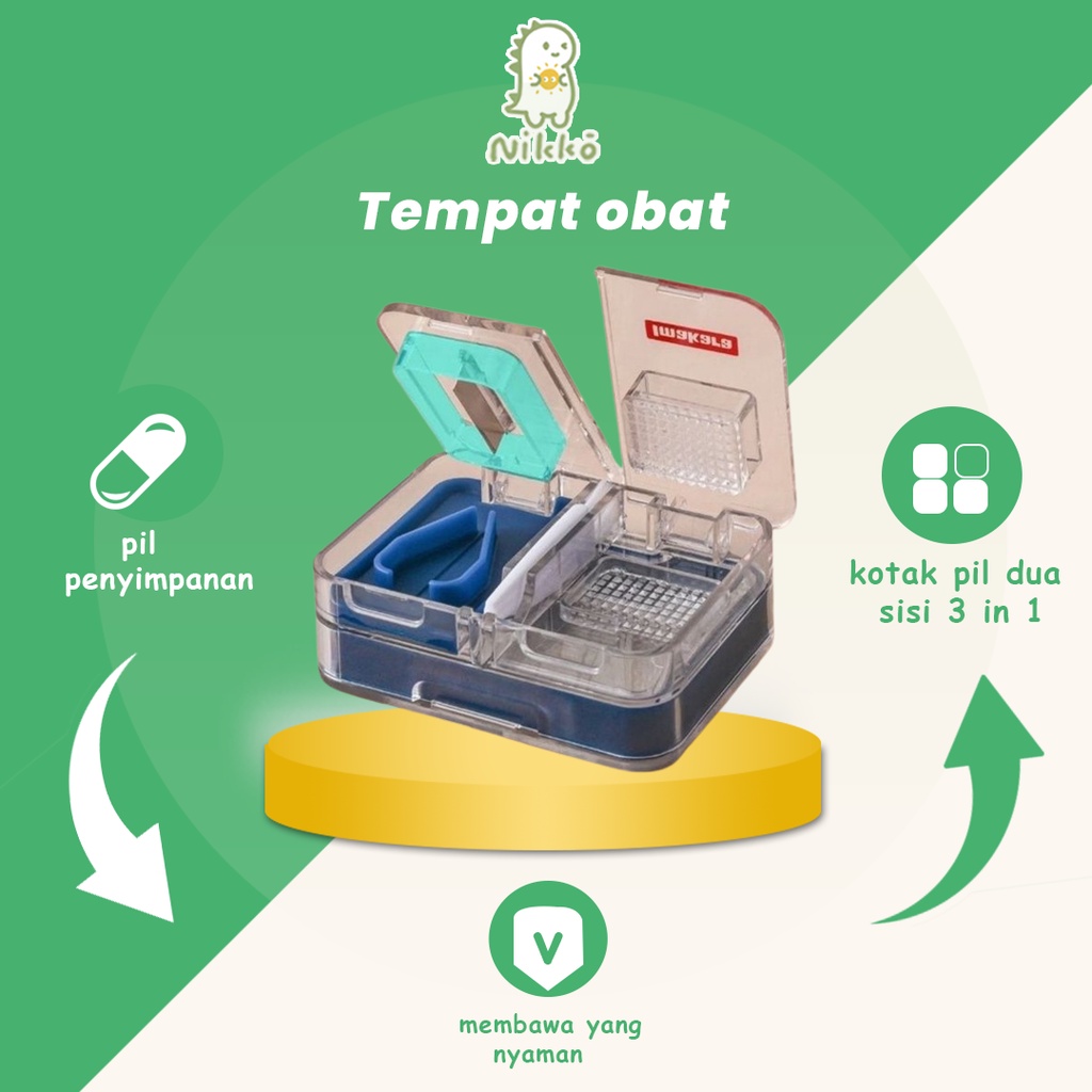 Jual Nikko Tempat Obat Alat Pemecah Obat Imakara Japan Produk Pemotong ...