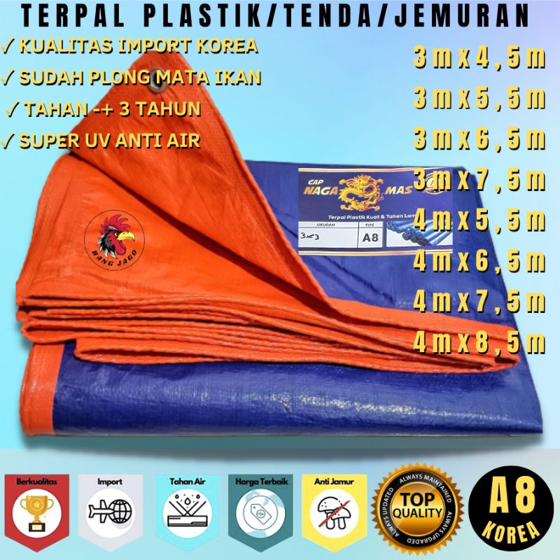 Jual Terpal Tenda Plastik Jemuran UK. 3 meter x 4,5 meter Lembaran Type ...
