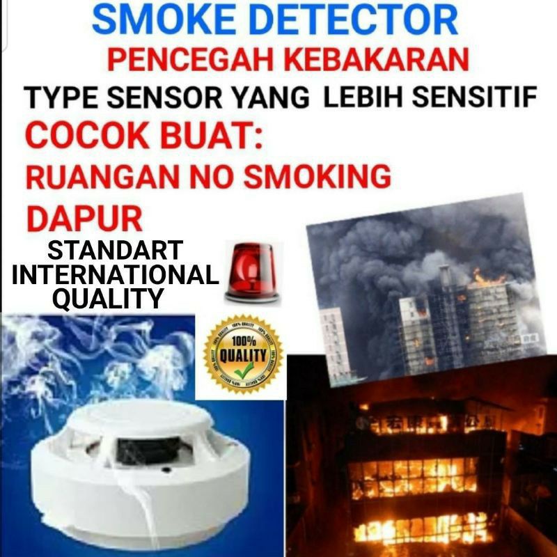 Jual Smoke Detector Fire Detector / Sensor Kebakaran dgn speaker ...