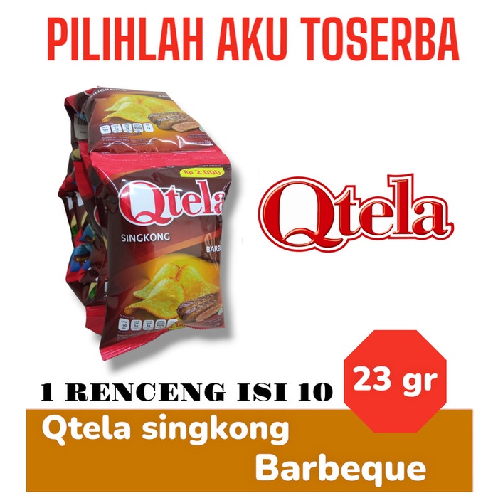 Jual QTELA SINGKONG BBQ / BARBEQUE RENCENG - ( HARGA 1 RENCENG ...
