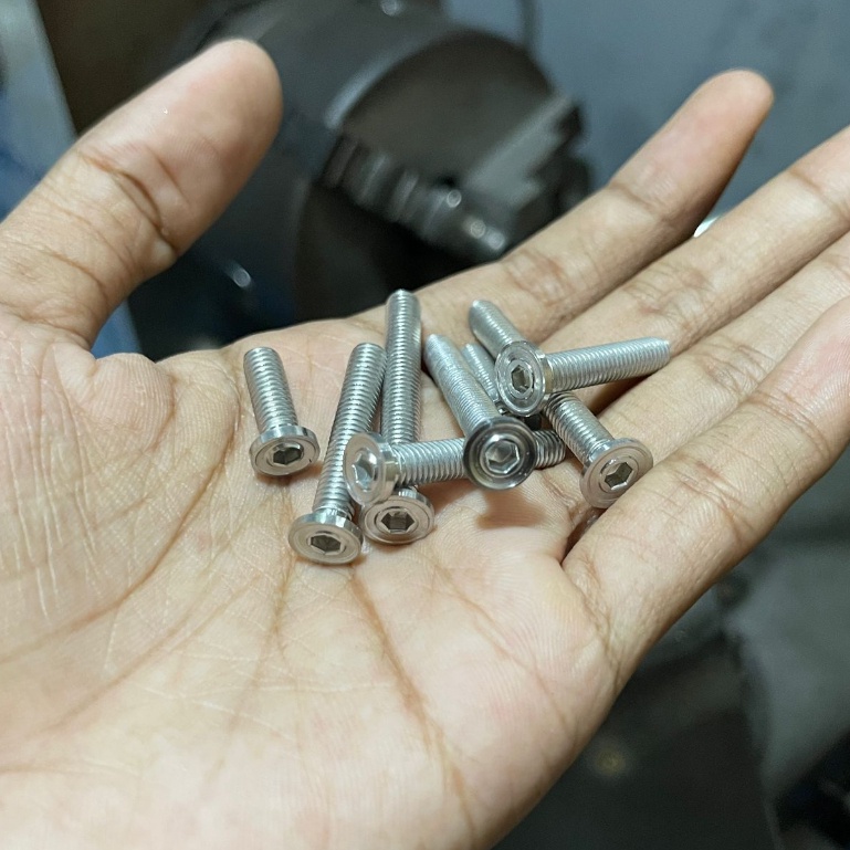 Jual BAUT M5 DRAT 8 MODEL SLIM SPIRAL BAHAN STAINLESS PANJANG 1,5cm ...