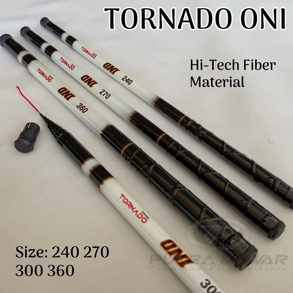 Jual Joran Pole / Tegek Tornado Oni Panjang 240 270 300 360 Bahan Fiber ...