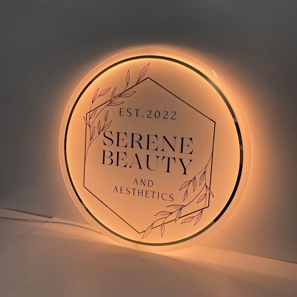 Jual Custom Acrylic Metal Signs Business Logo Sign Coffee Bar Shop ...