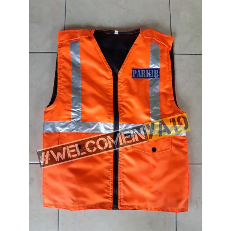 Jual Rompi Parasit PARKIR Orange / Oren | Shopee Indonesia